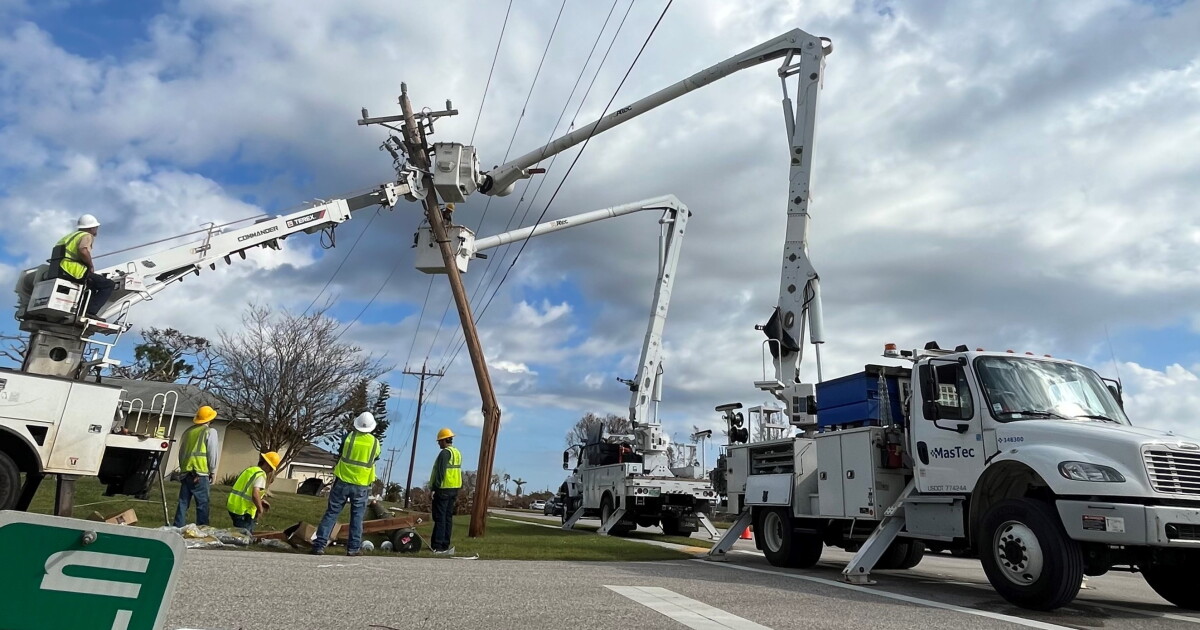 An 'army' of line crews is reconnecting the power in Southwest Florida ...