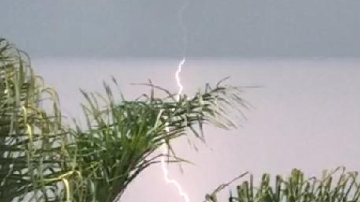 lightning strike close