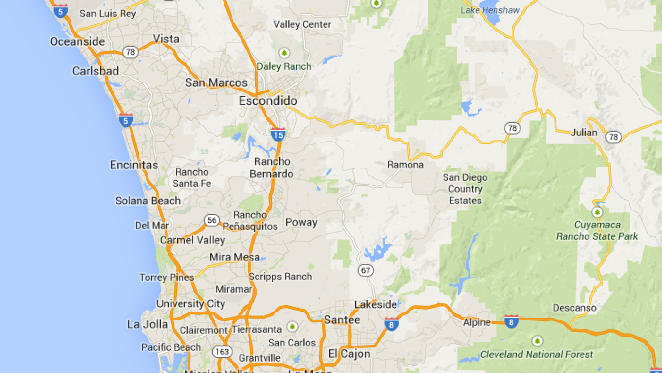 Map Of North County San Diego Ca San Diego North / Oceanside,